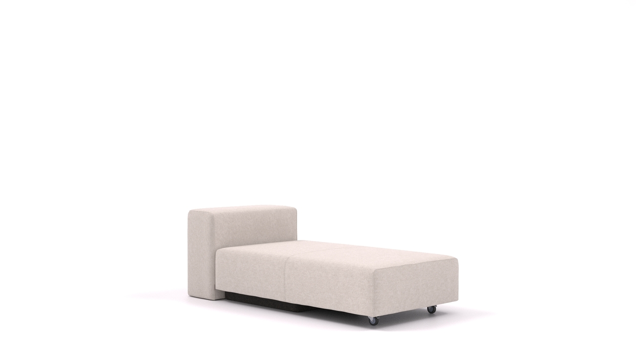 Modular sofa with a bed function and storage space - BonBon L | FEYDOM