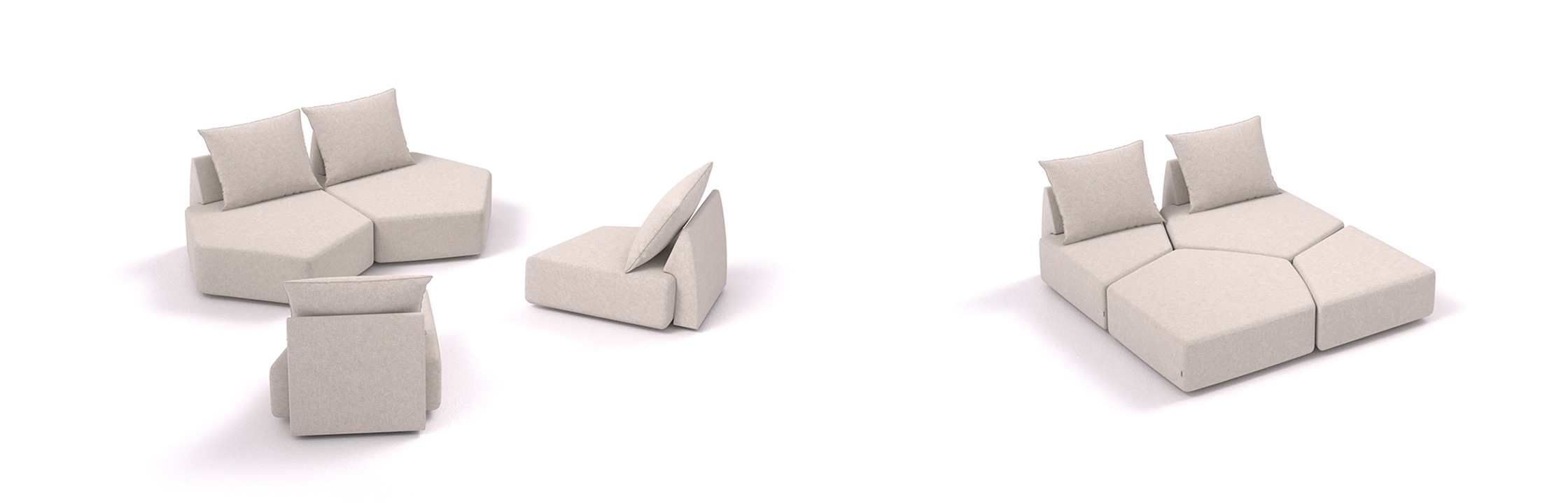 Sofás modulares FEYDOM. Transforme o seu espaço com um sofá ...